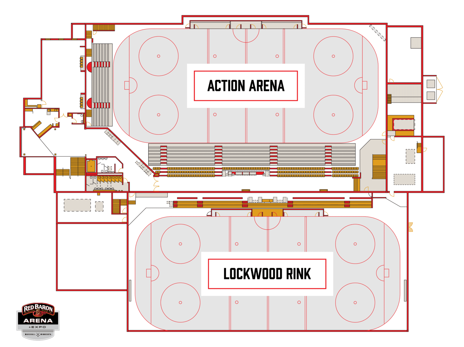 Floor Plans | Red Baron Arena